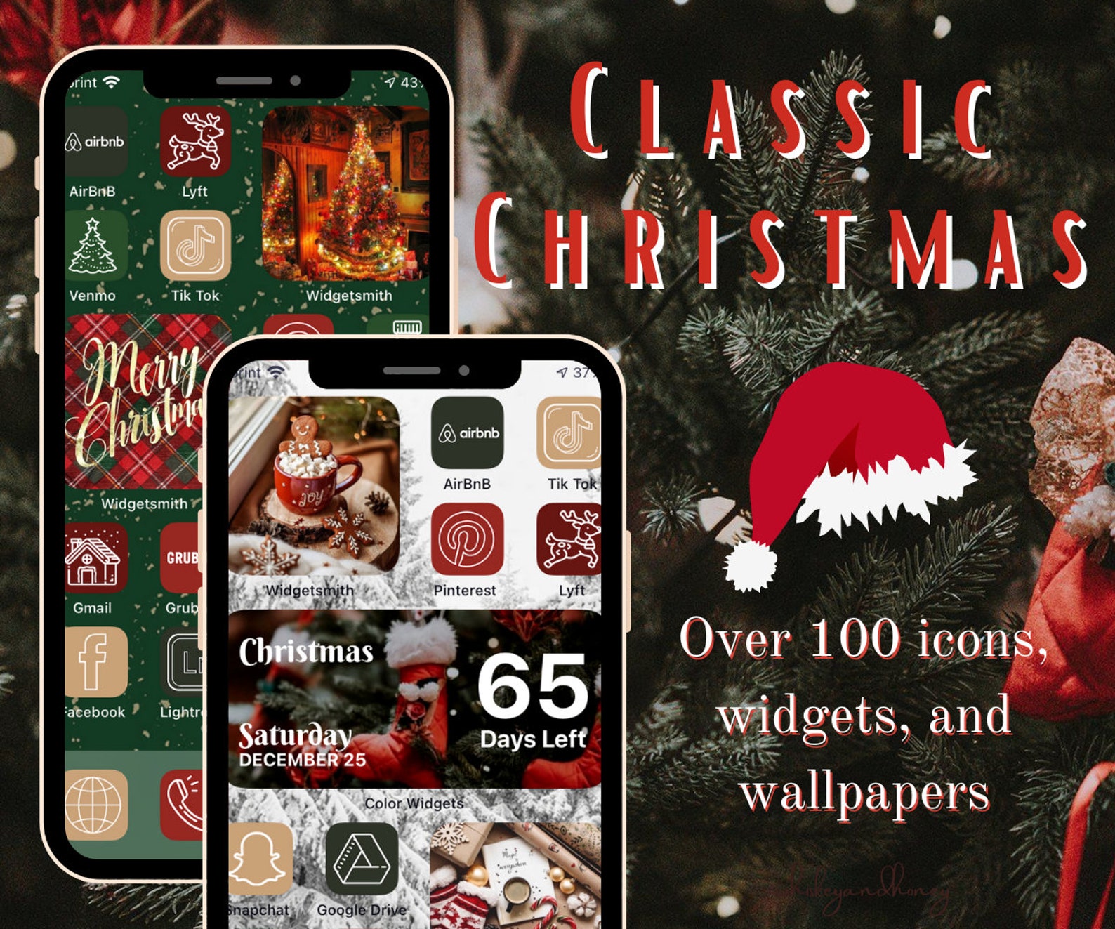 Christmas App Icons Pack | IOS, Android, Widgets (digital Download) - Etsy