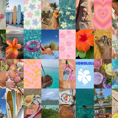 Coconut Girl Aesthetic Wall Collage Digital Download 75 - Etsy