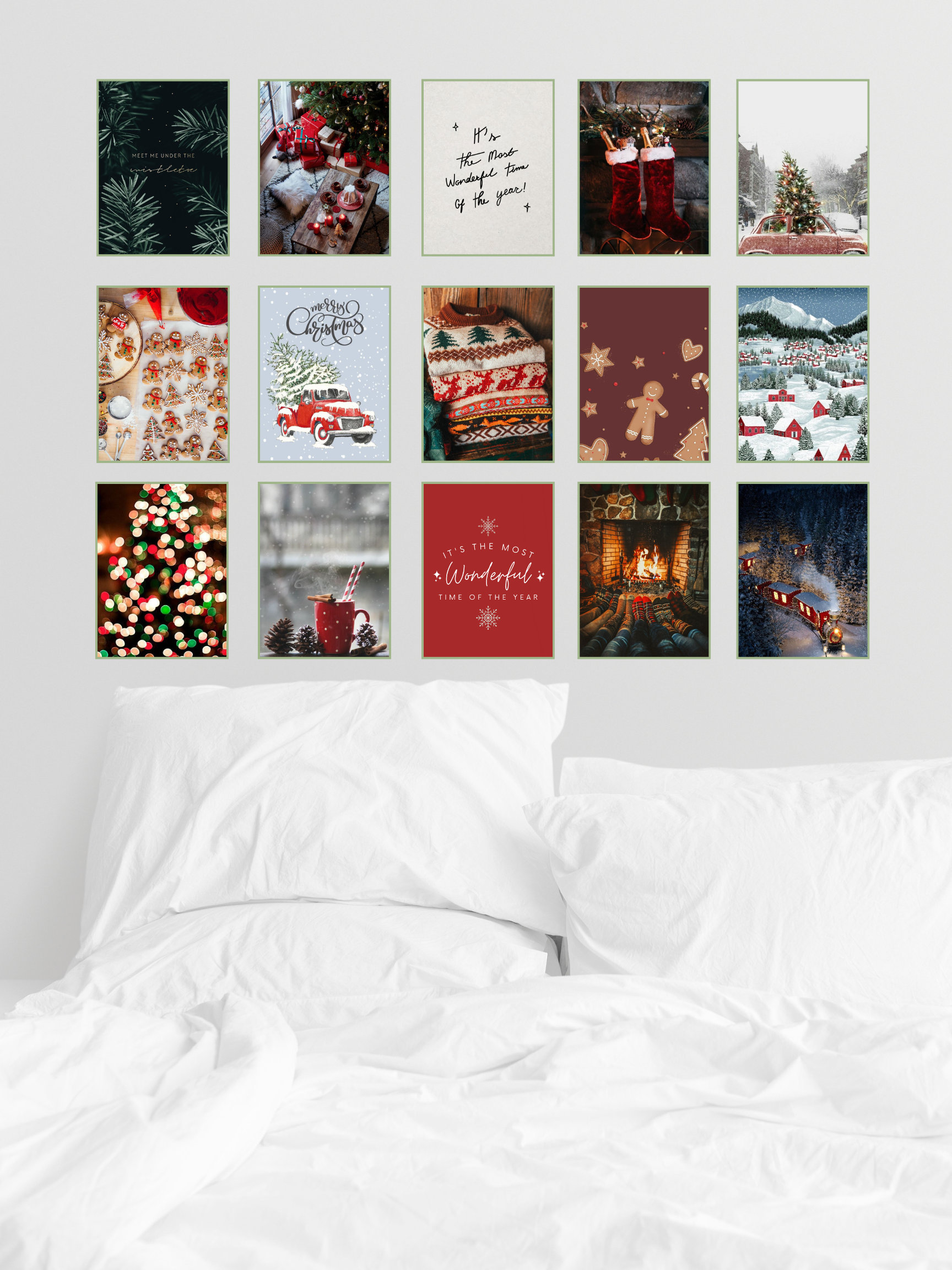Classic Christmas Collage Kit | Holiday Wall Art (digital Download) - Etsy