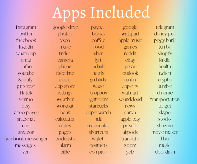 Angel-core Aesthetic IOS 14 Icons Pack - Etsy