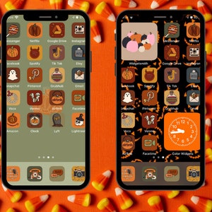 Hand-drawn Halloween App Icons Pack | IOS 14 App Icons - Etsy