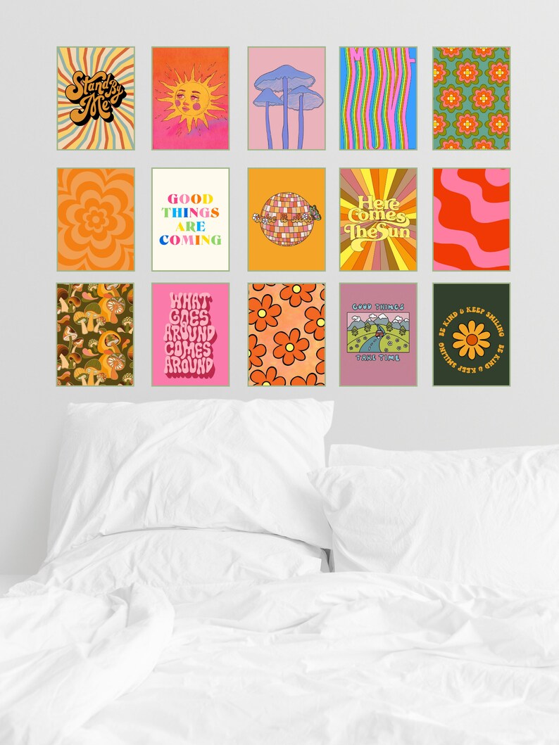 Indie Hippie Aesthetic Wall Collage Digital Download 75 - Etsy