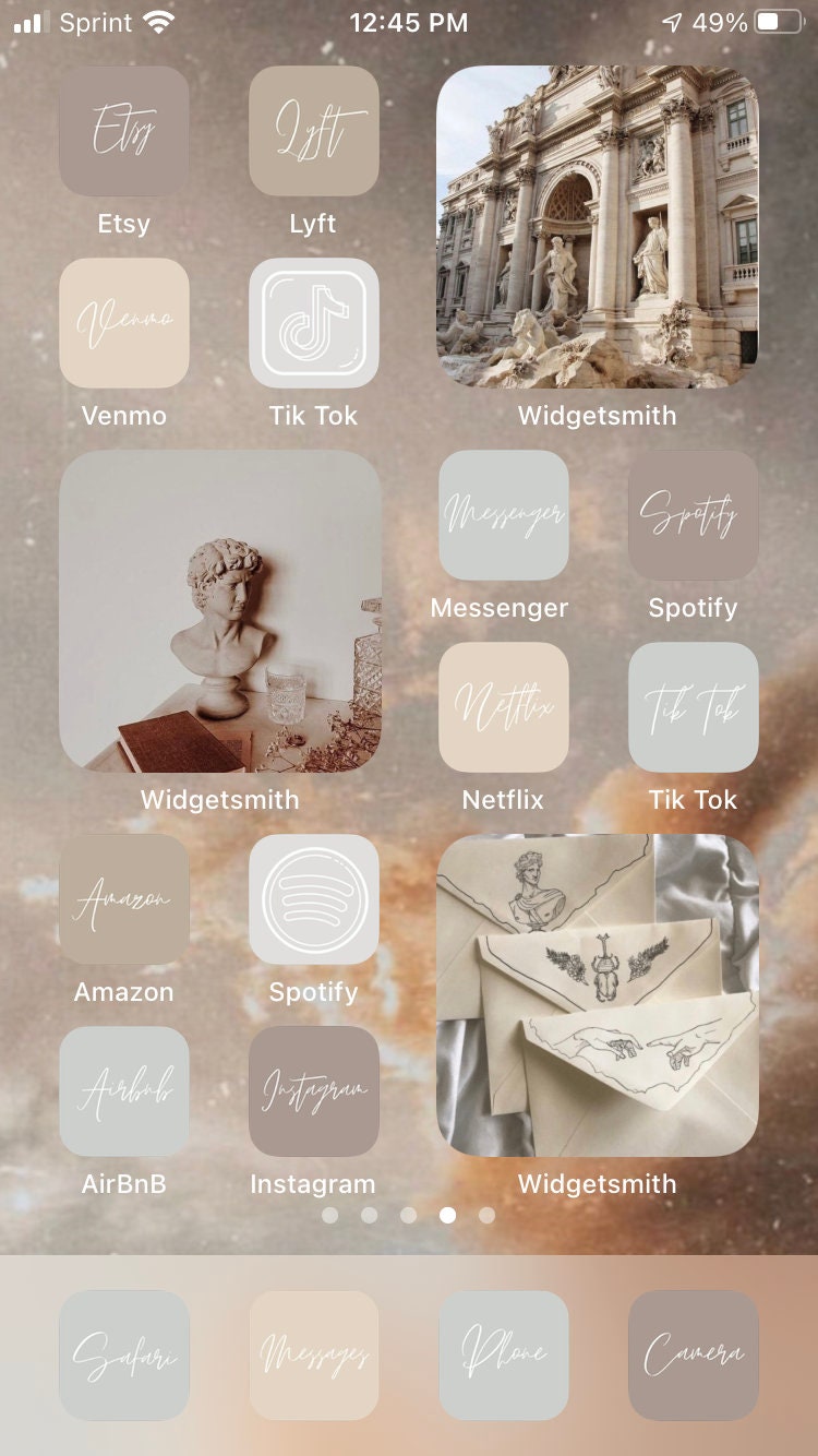 Light Academia Aesthetic IOS 14 Icons Pack - Etsy