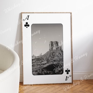 Digital Download | Ace of Clubs Art Print | Desert Art Print | Western ...