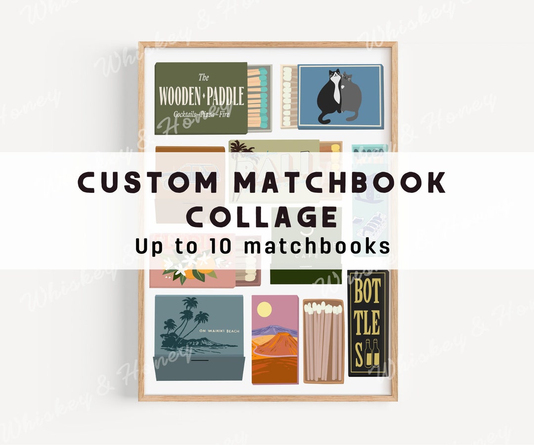 Custom Matchbook Print Digital Download Personalized Matchbook Artwork ...