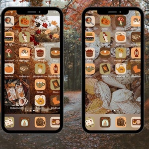 Hand-drawn Fall App Icons Pack | IOS 14 App Icons - Etsy