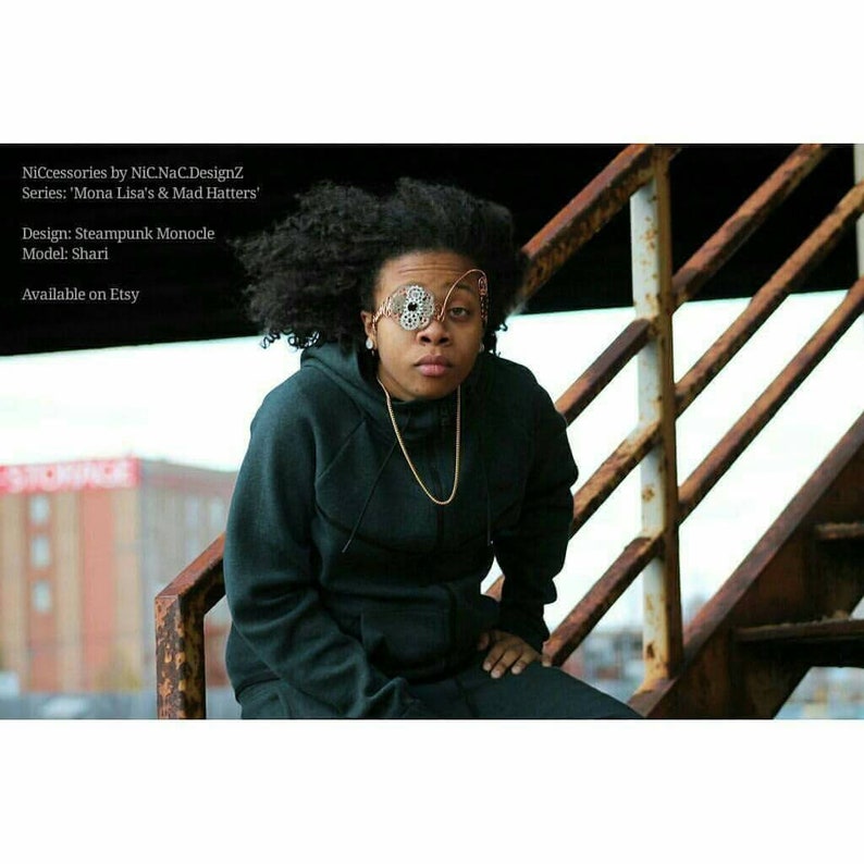 Steampunk Monocle. Metal Gear Wire Eyewear. "cyclops" - Etsy