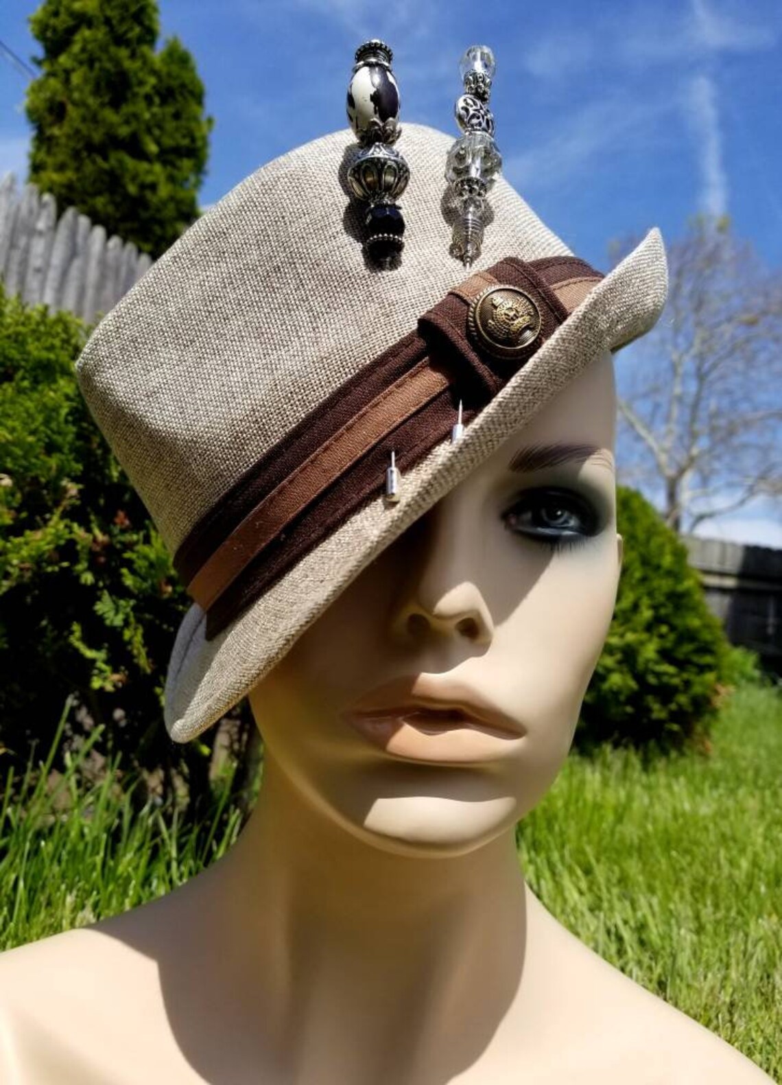 Silver and Black Decorative Hat Stick Pins. Lapel Pin. Scarf - Etsy
