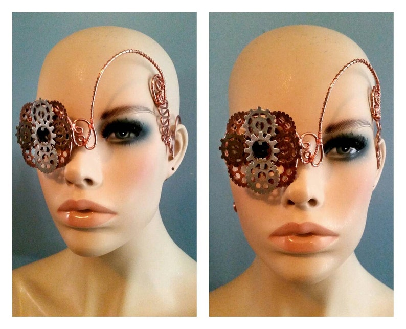 Steampunk Monocle. Metal Gear Wire Eyewear. "cyclops" - Etsy