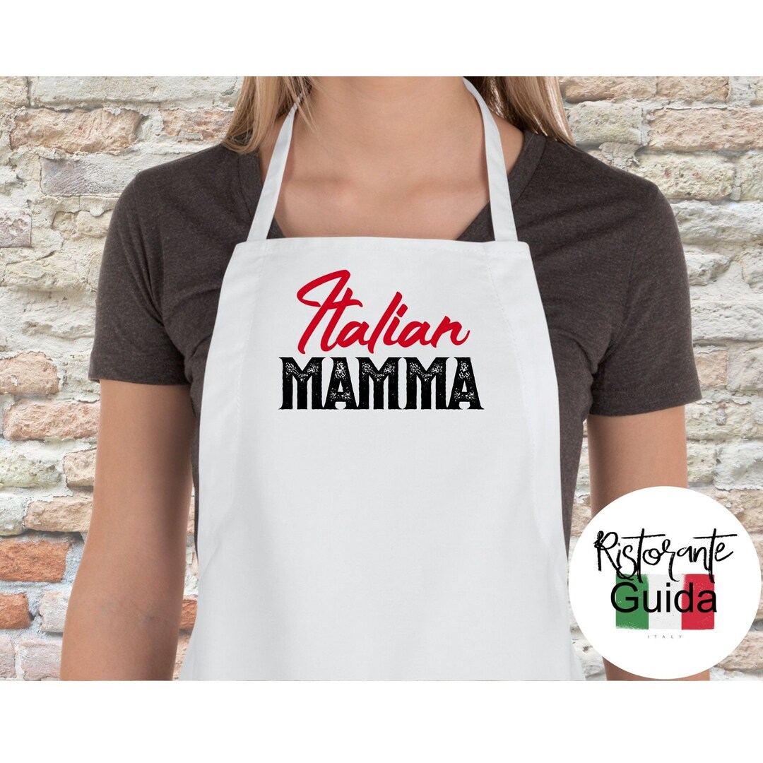 Italian Mamma Apron Italian Kitchen Apron Funny Chef Apron - Etsy