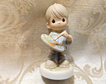 Precious moments boy | Etsy