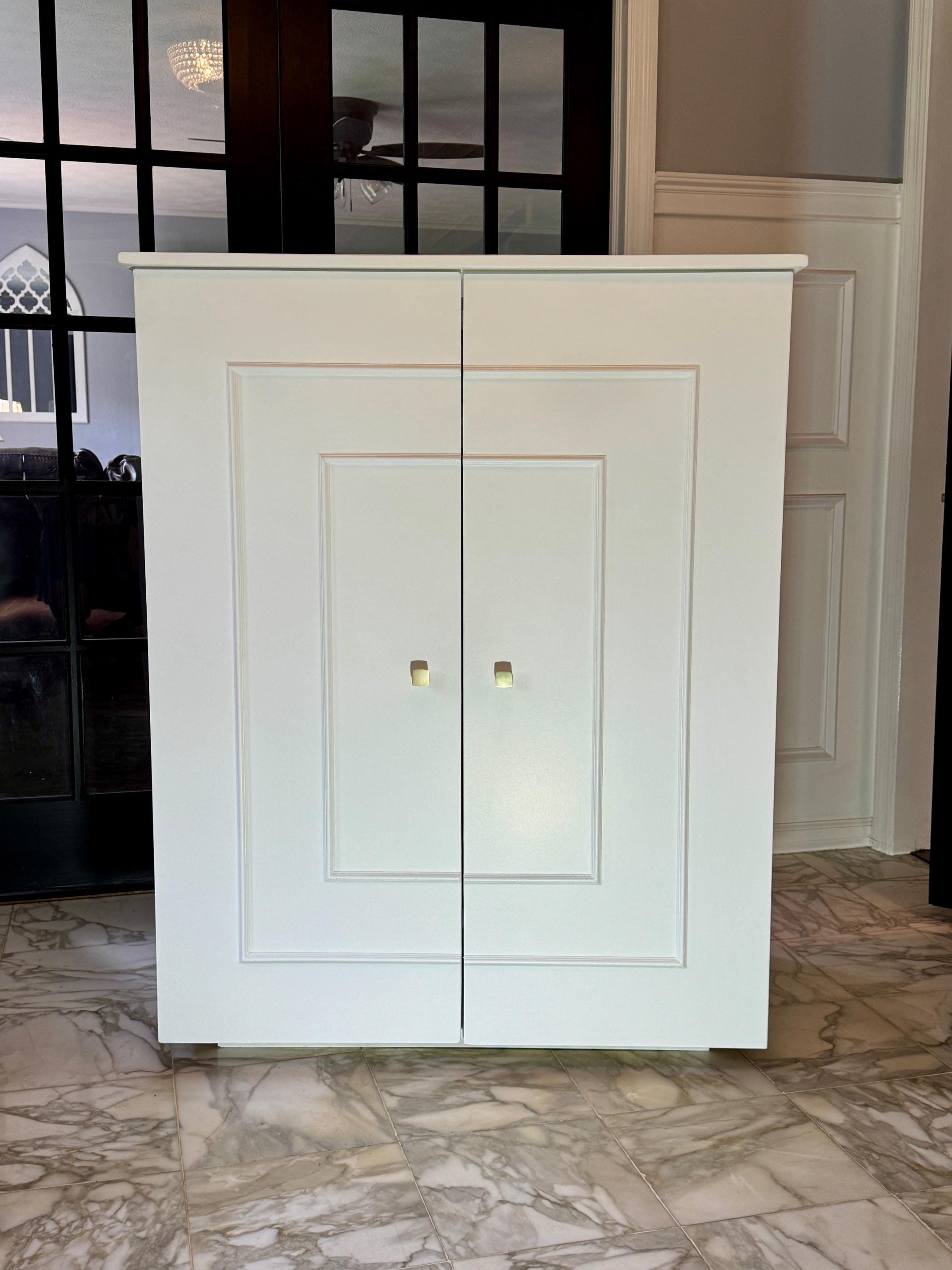 Dorm Room Cabinet for Refrigerator and Microwave W/ Storage Shelves ...