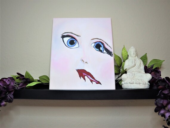 Woman Melting Face