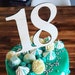 Wooden 18 Eighteenth Cake Topper Age Number Birthday Cake - Etsy