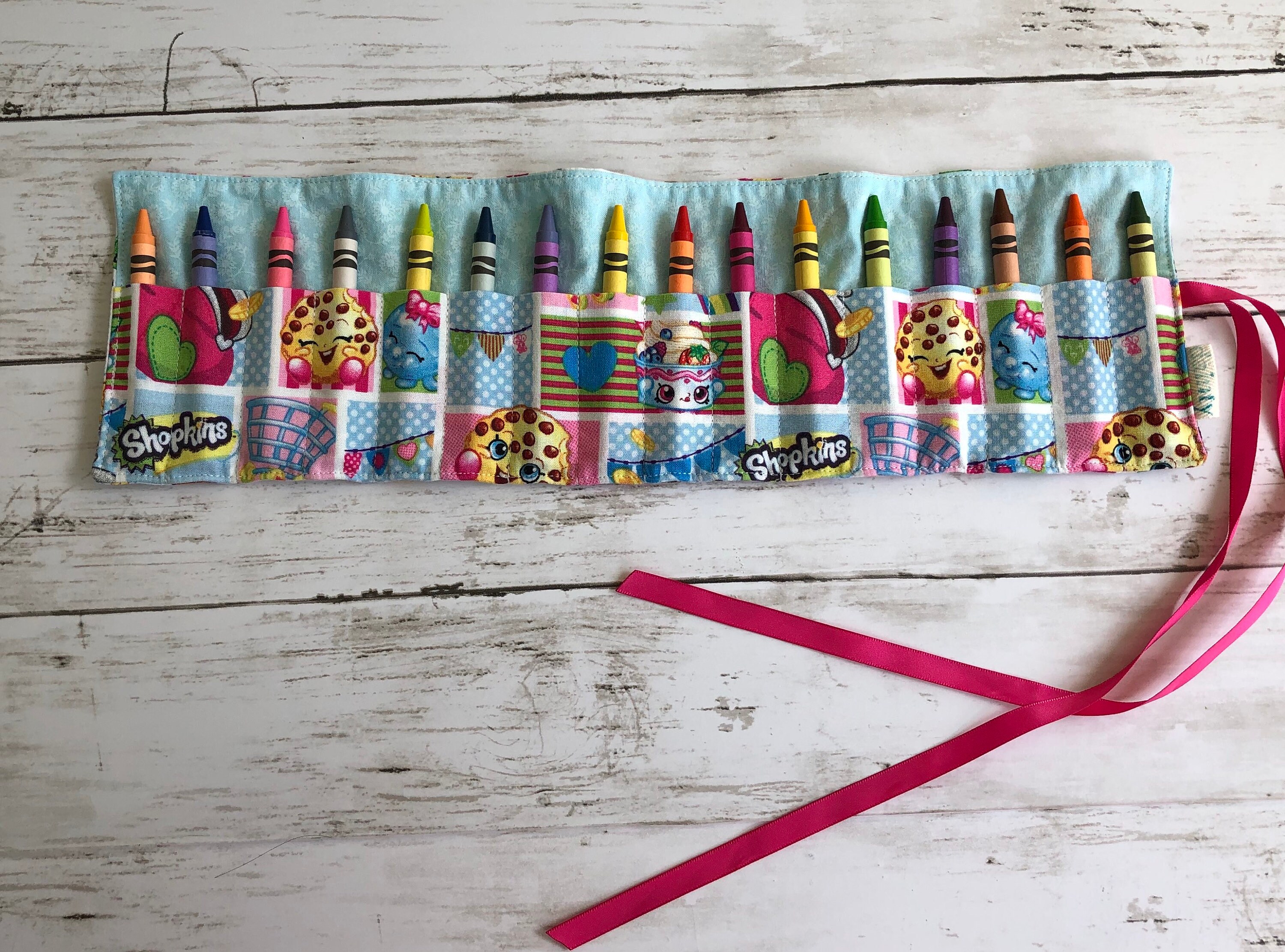 Shopkins Crayon Roll | Etsy
