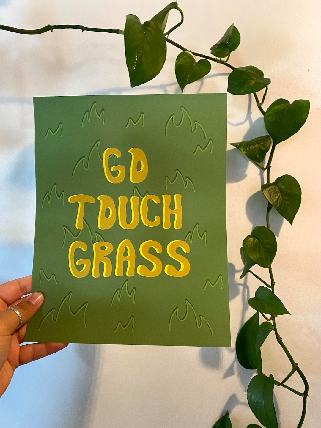 Go Touch Grass - Etsy