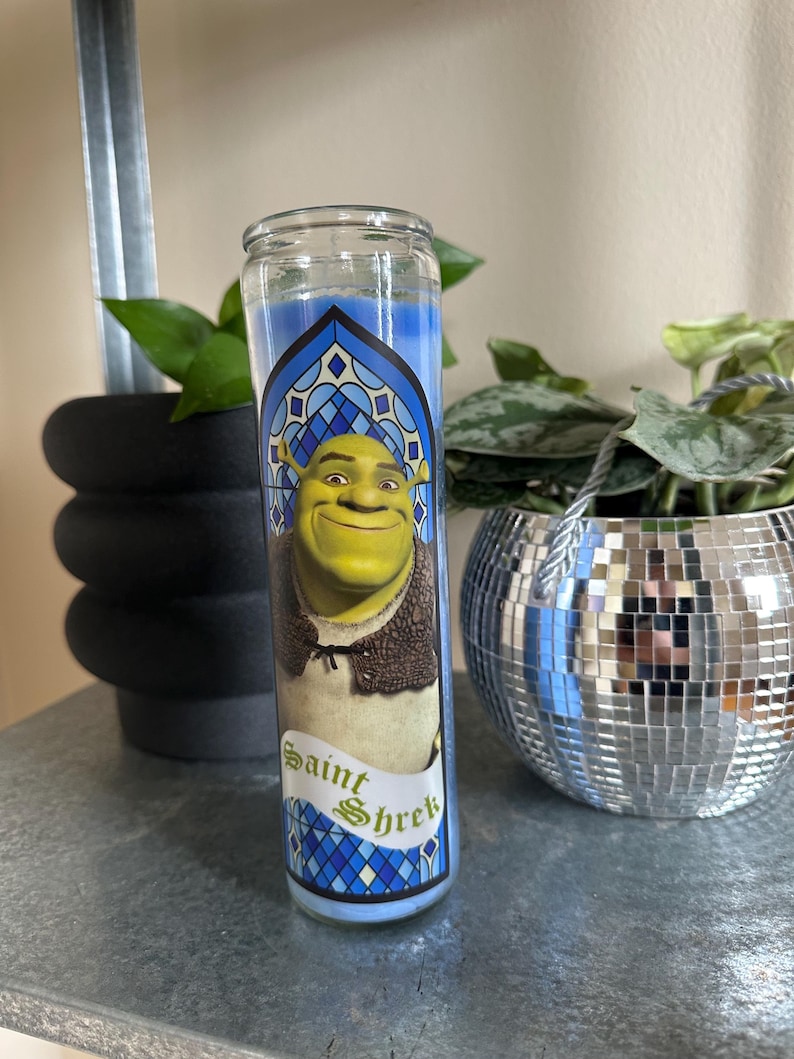 Shrek Prayer Candle - Etsy