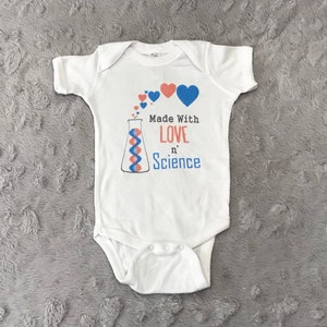 Made With Love and Science/ivf Baby Onesie/ivf Onesie/infertility Baby ...