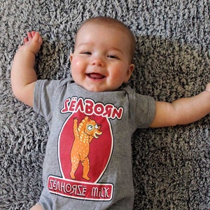 Bojack Horseman Baby Onesie/seaborn Seahorse Milk/bojack | Etsy