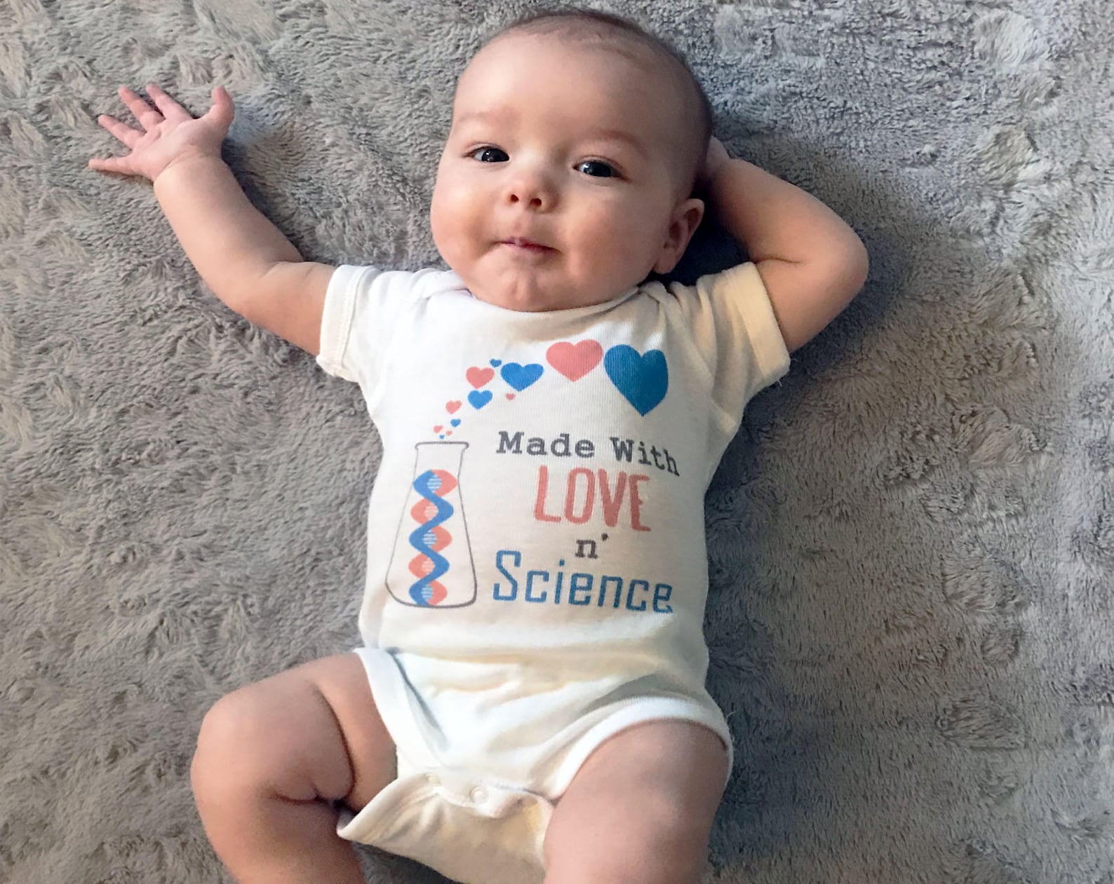 Made with Love and Science/IVF Baby Onesie/IVF | Etsy