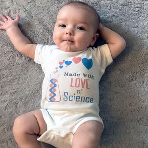Made With Love and Science/ivf Baby Onesie/ivf Onesie/infertility Baby ...