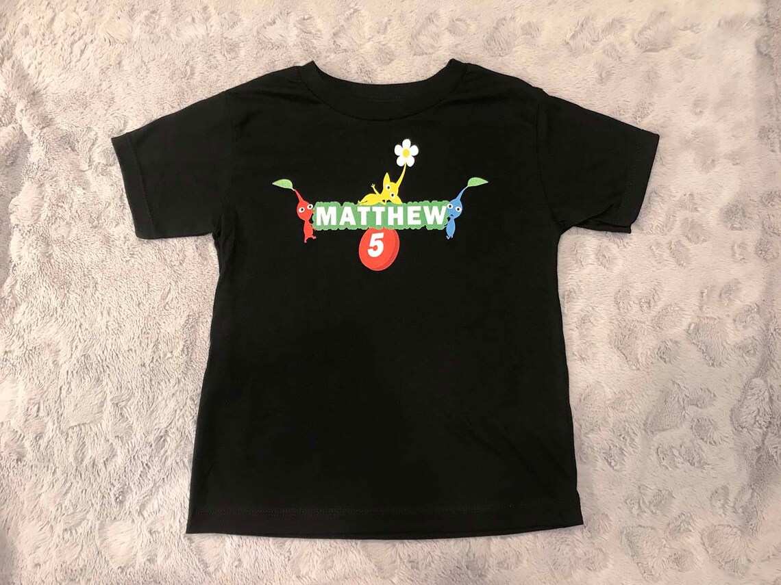 Pikmin Birthday Shirt Kids Pikmin Shirt Pikmin 3 Pikmin - Etsy
