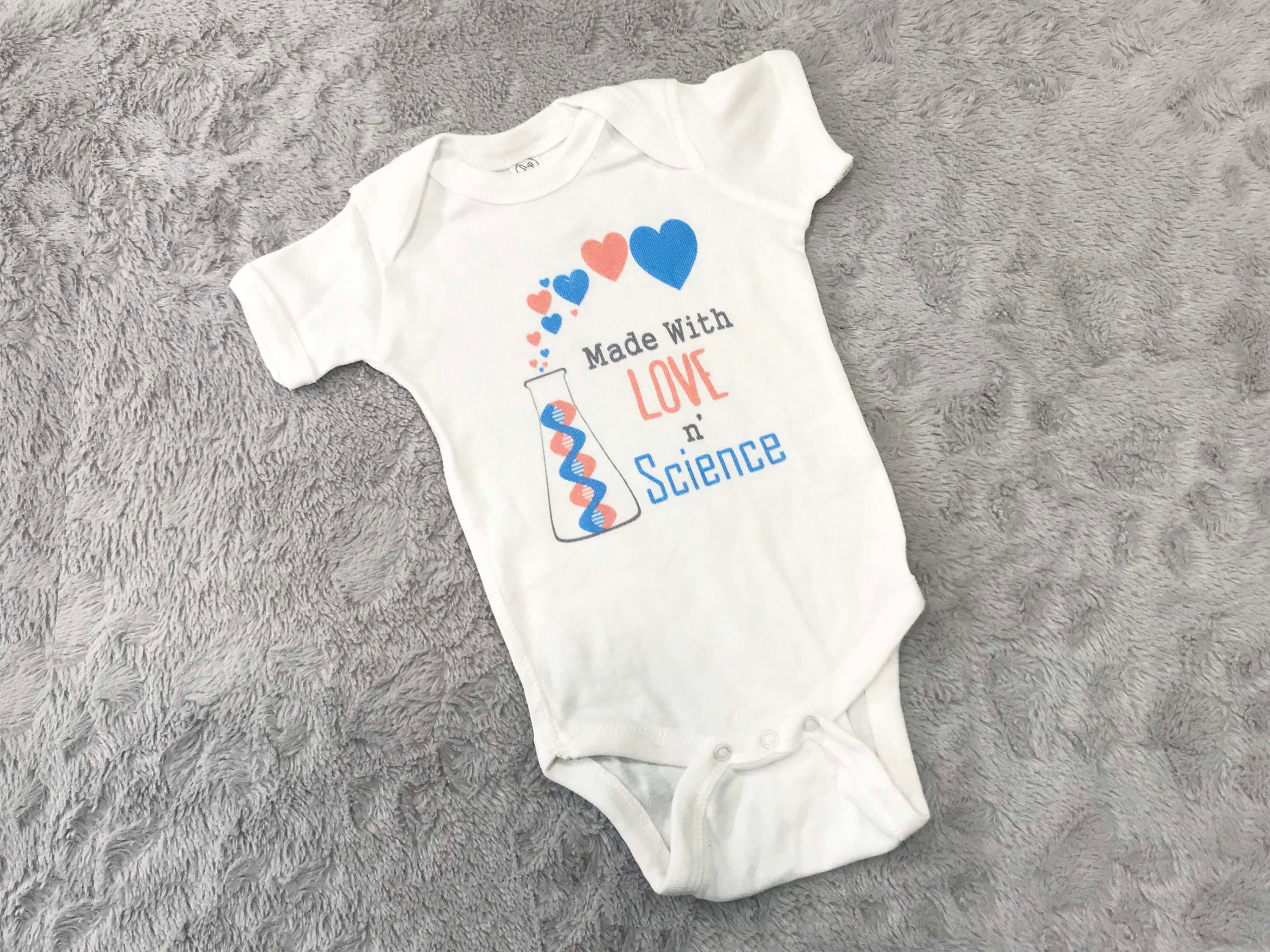 Made With Love and Science/ivf Baby Onesie/ivf Onesie/infertility Baby ...