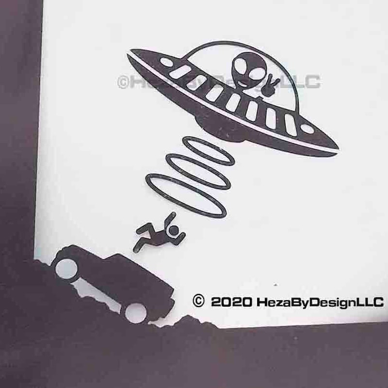 Alien Svg Car Sticker - Etsy
