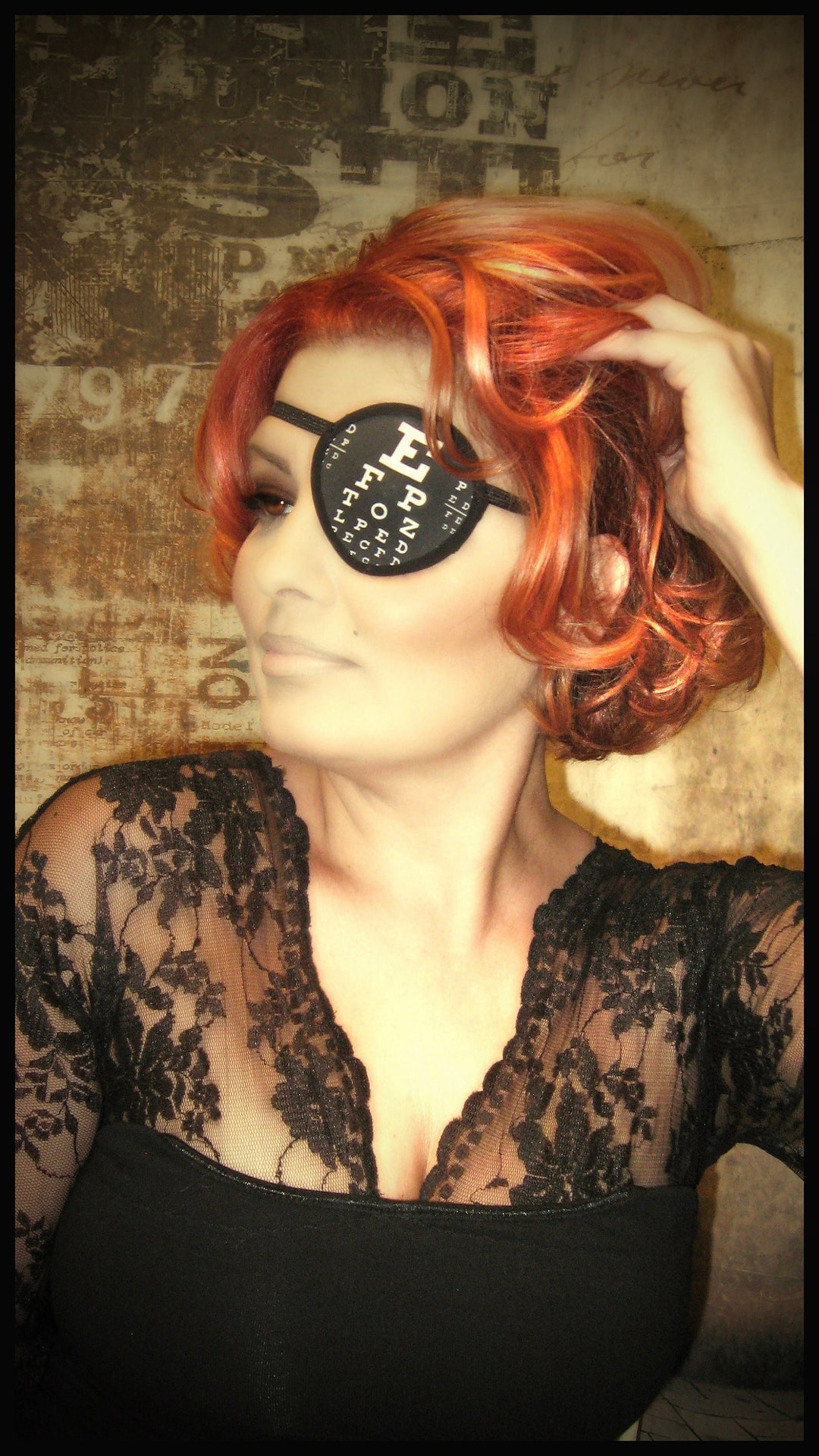 Unisex Vision Chart Eye Patch /eye Cover /ocular Aid / Vision Accessory ...