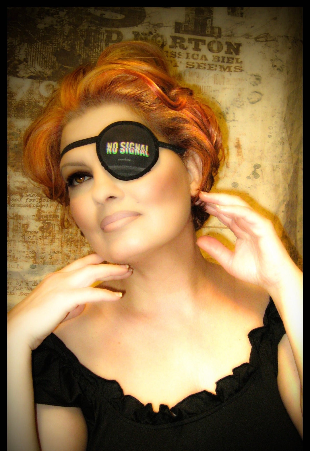 Unisex No Signal Eye Patch /eye Cover /ocular Aid / Vision Accessory ...