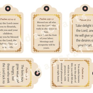 20 Printable Bible Verse Tags on Psalms (NIV) - Prosperity & Good ...