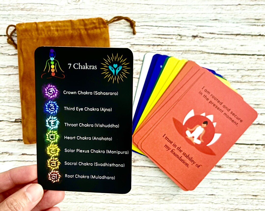 Chakra Balancing Affirmation Deck Infused With Reiki Energy - Etsy
