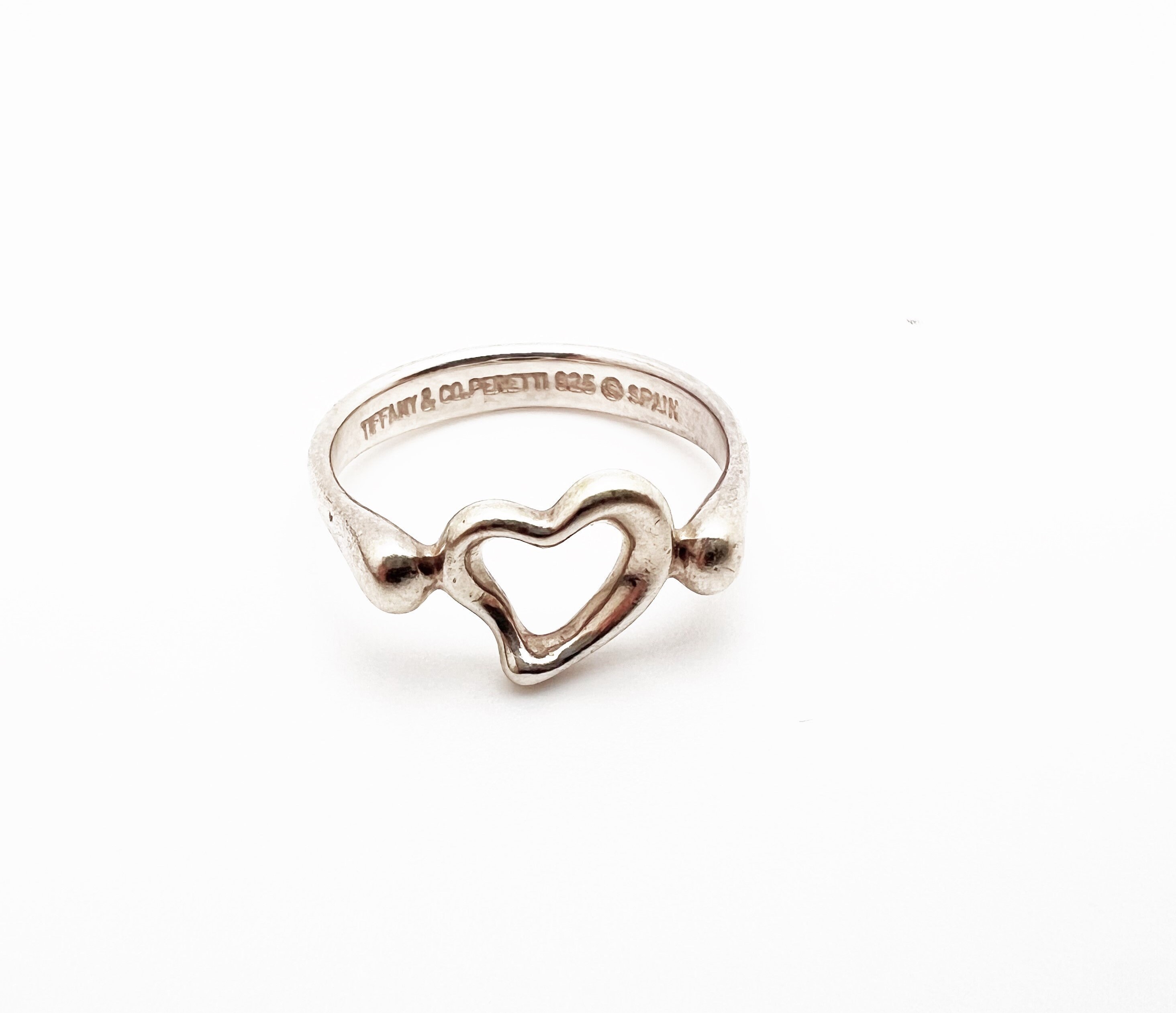 Tiffany & Co. Elsa Peretti Open Heart Ring Size 6 - Etsy