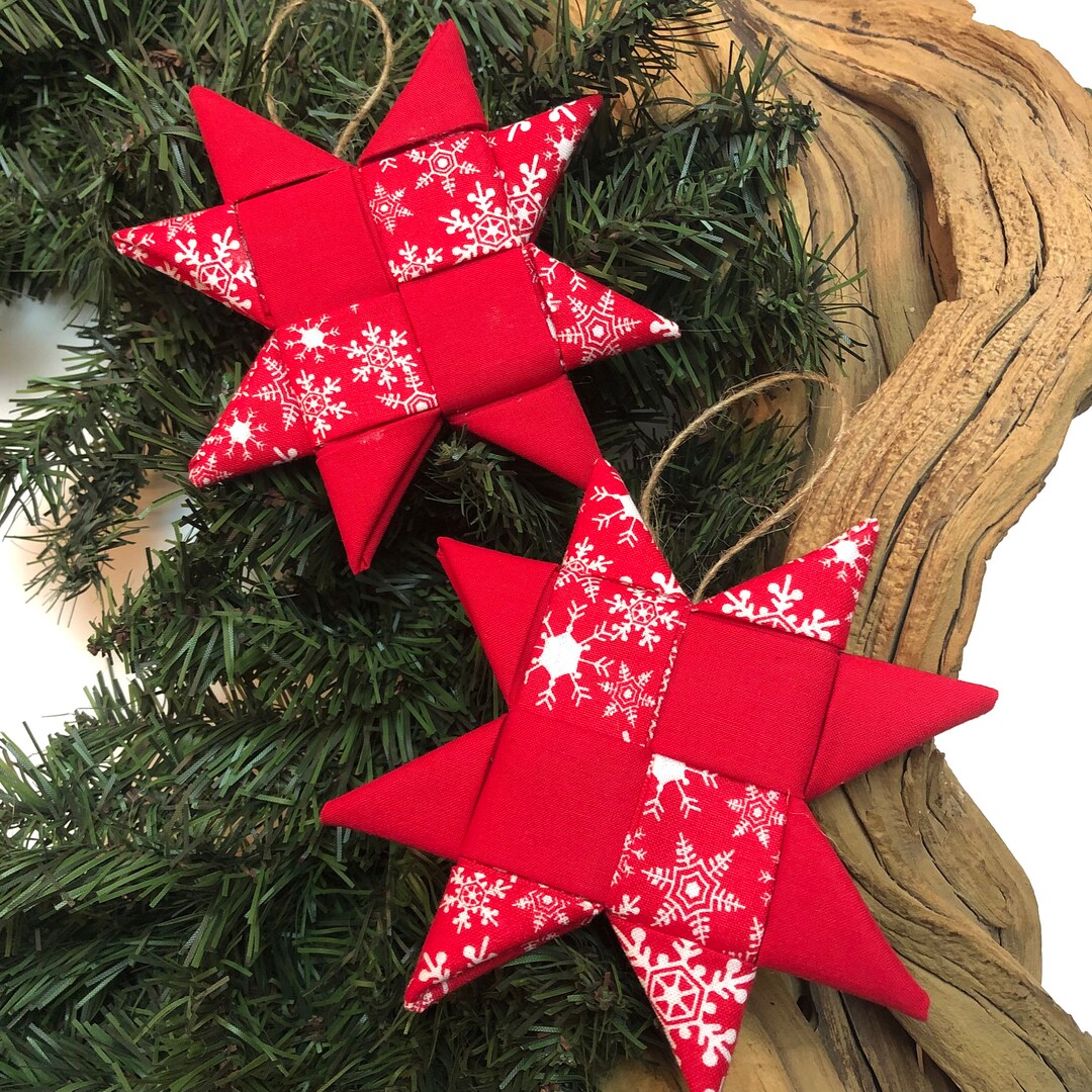 2pc Scandinavian Star Christmas Hanging Ornament, Scandinavian Star ...