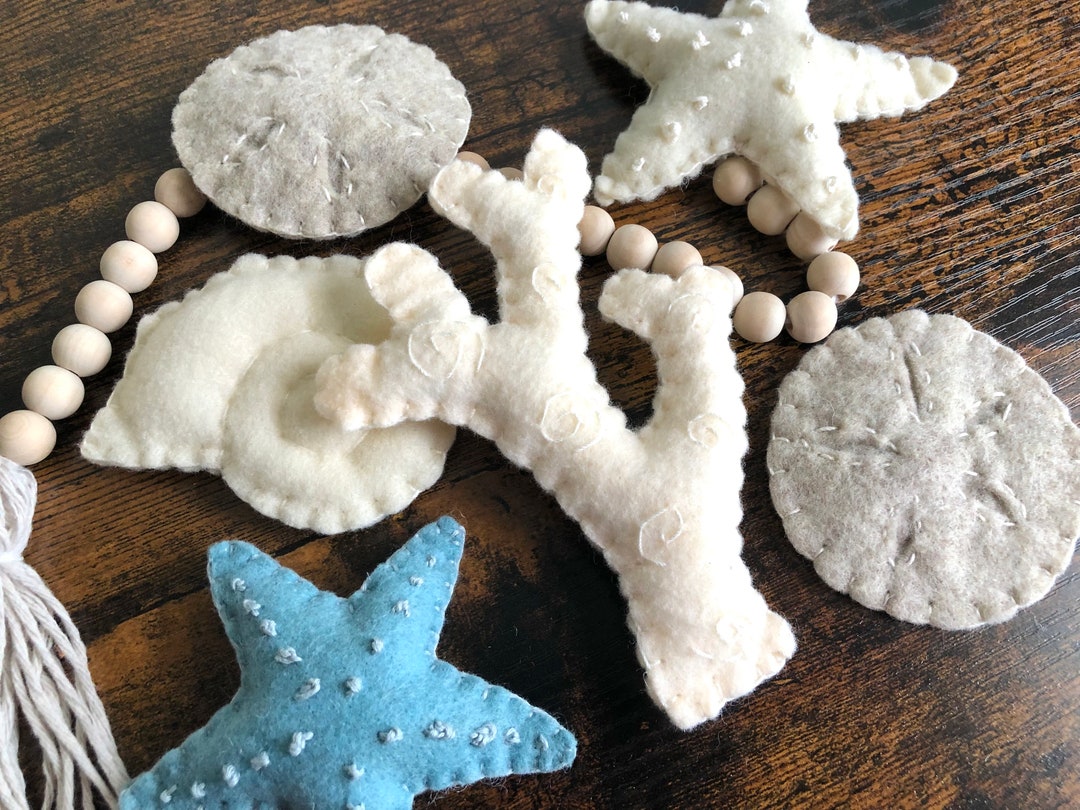 Ocean Coral Seashore Garland, Ocean Sea Theme Baby Shower Party Decor ...