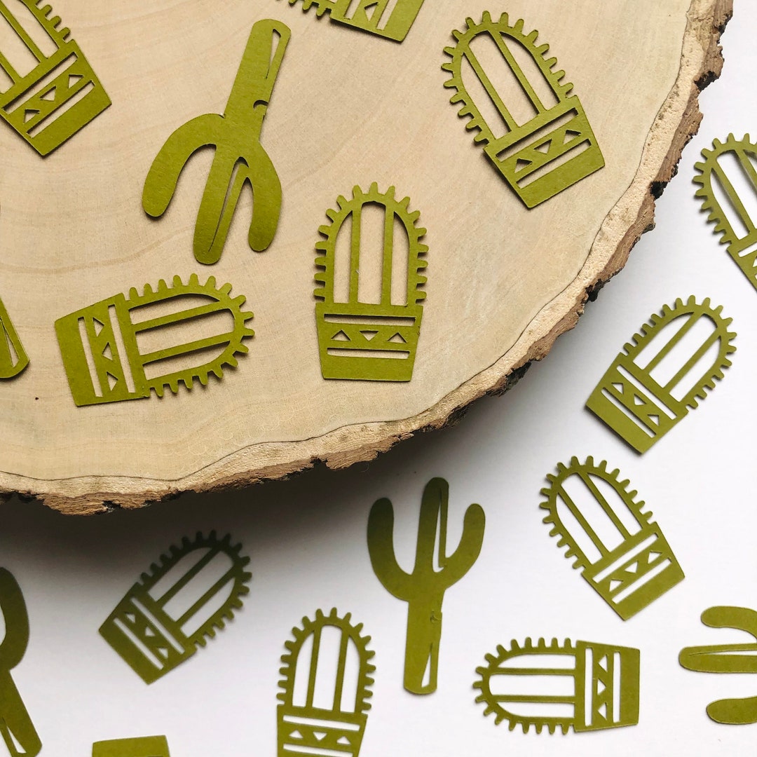 Saguaro Cactus Confetti, Cactus Sage Party Confetti, Cactus Wedding ...