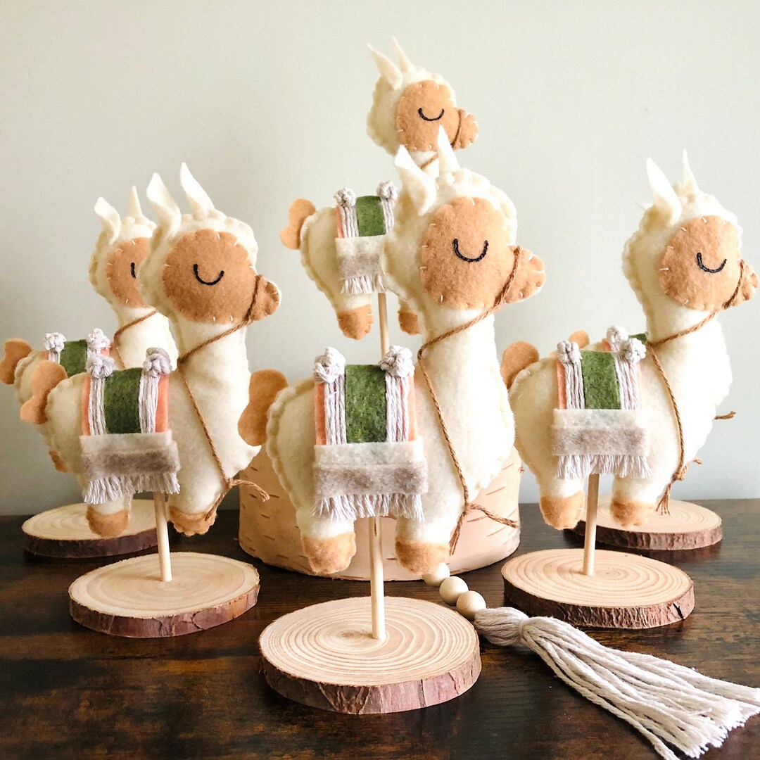 BULK Llama Fiesta Table Top Centerpiece, Dozen Fiesta Llama Stand ...