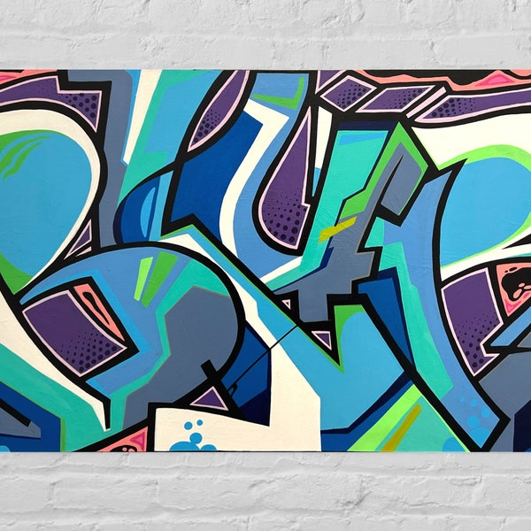 Graffiti on Canvas - Etsy