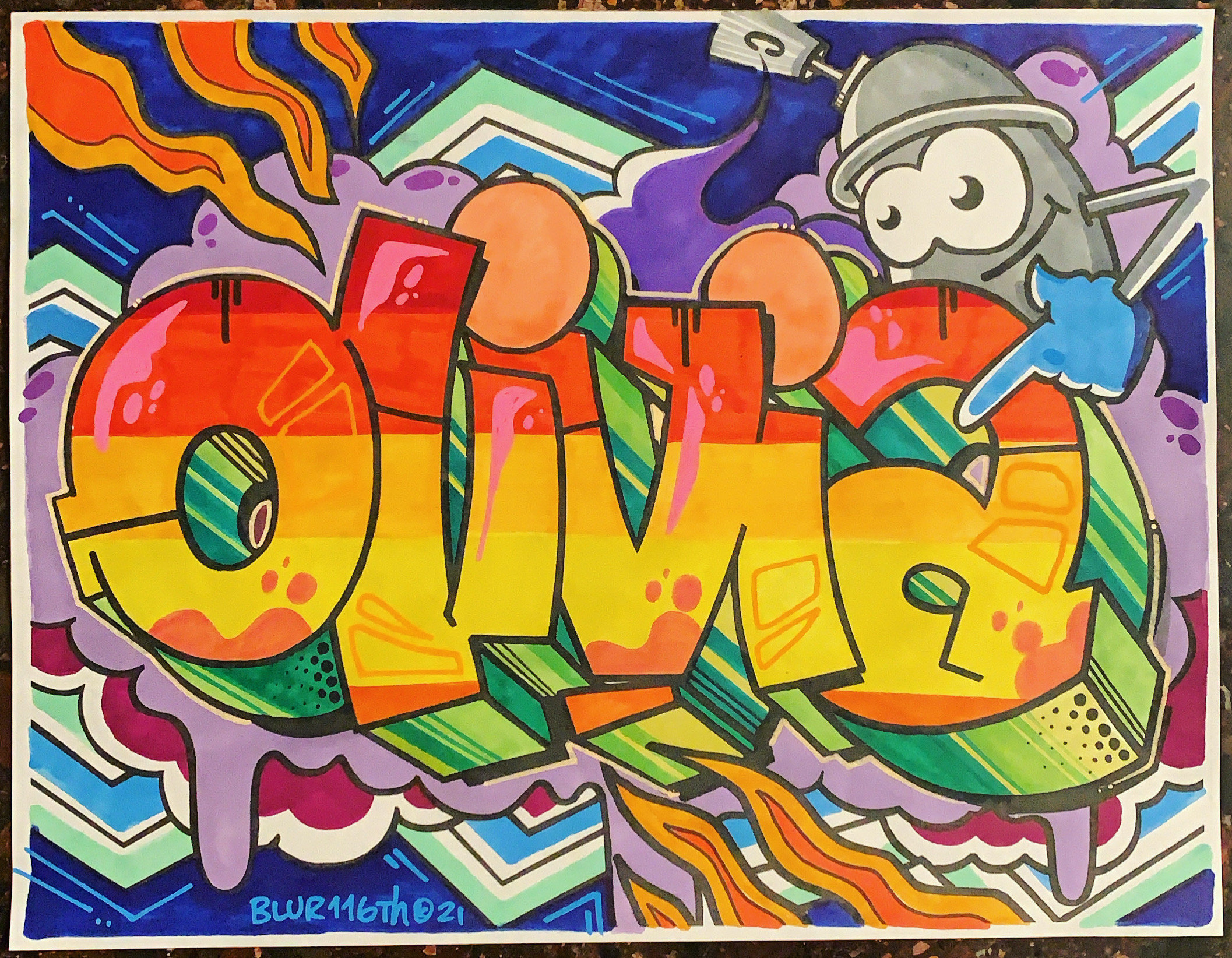 Custom Graffiti Name Coloring Page (digital Download) - Etsy