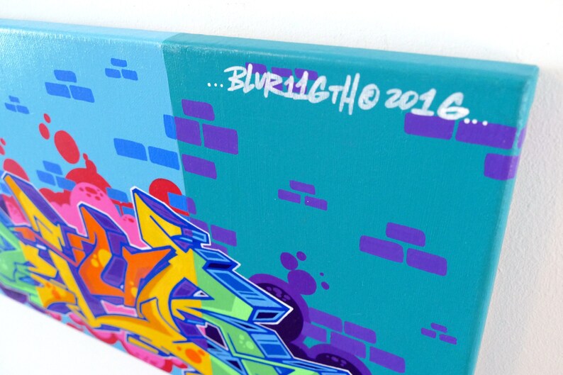 Colorful Graffiti Art Canvas / Graffiti Art / Canvas Art / - Etsy