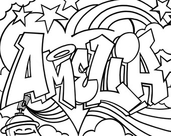 Coloring Name Font - Etsy