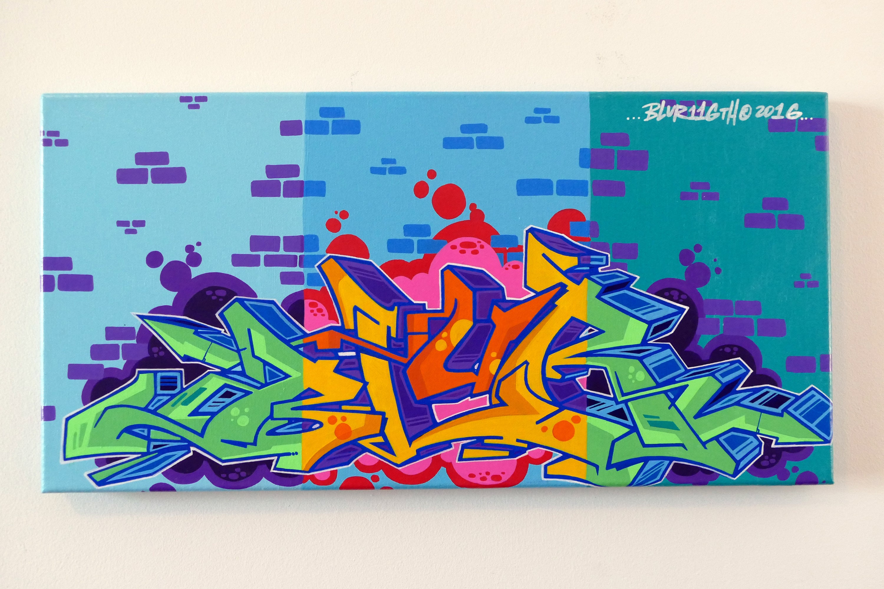 Colorful Graffiti Art Canvas / Graffiti Art / Canvas Art / Graffiti ...