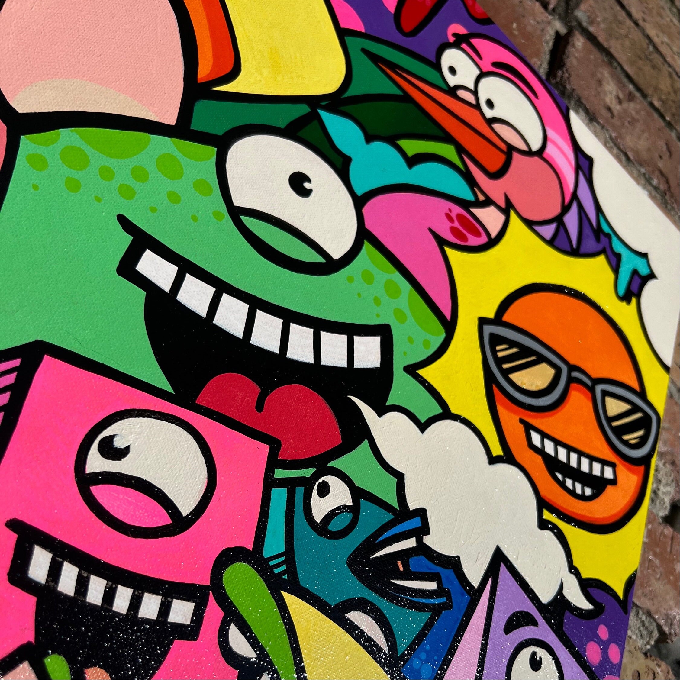 Graffiti Collage / Acrylic Painting / Wall Art / Graffiti Montage ...