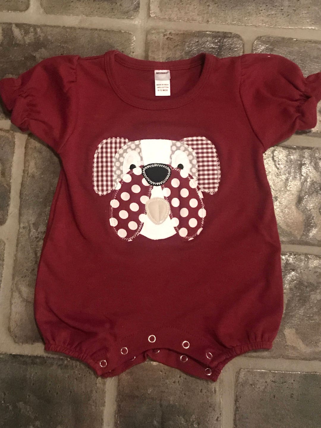 Maroon Bubble With Applique - Etsy