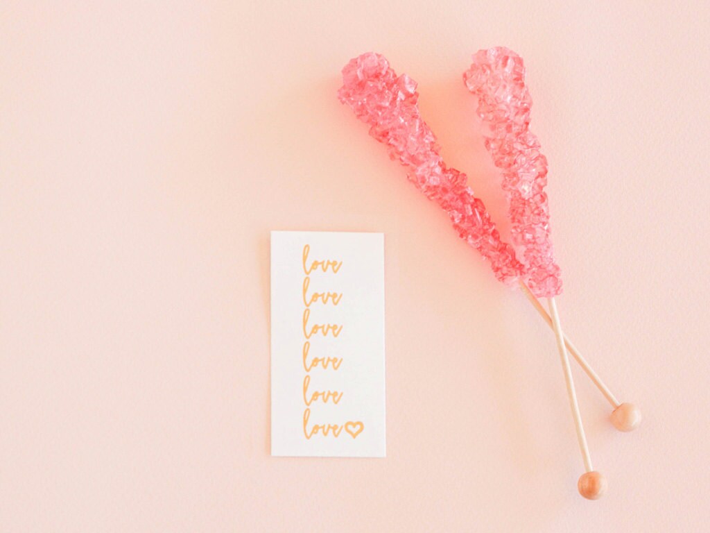 Set of 15 Love Repeating Bachelorette Tattoo, Bachelorette Party Favor ...