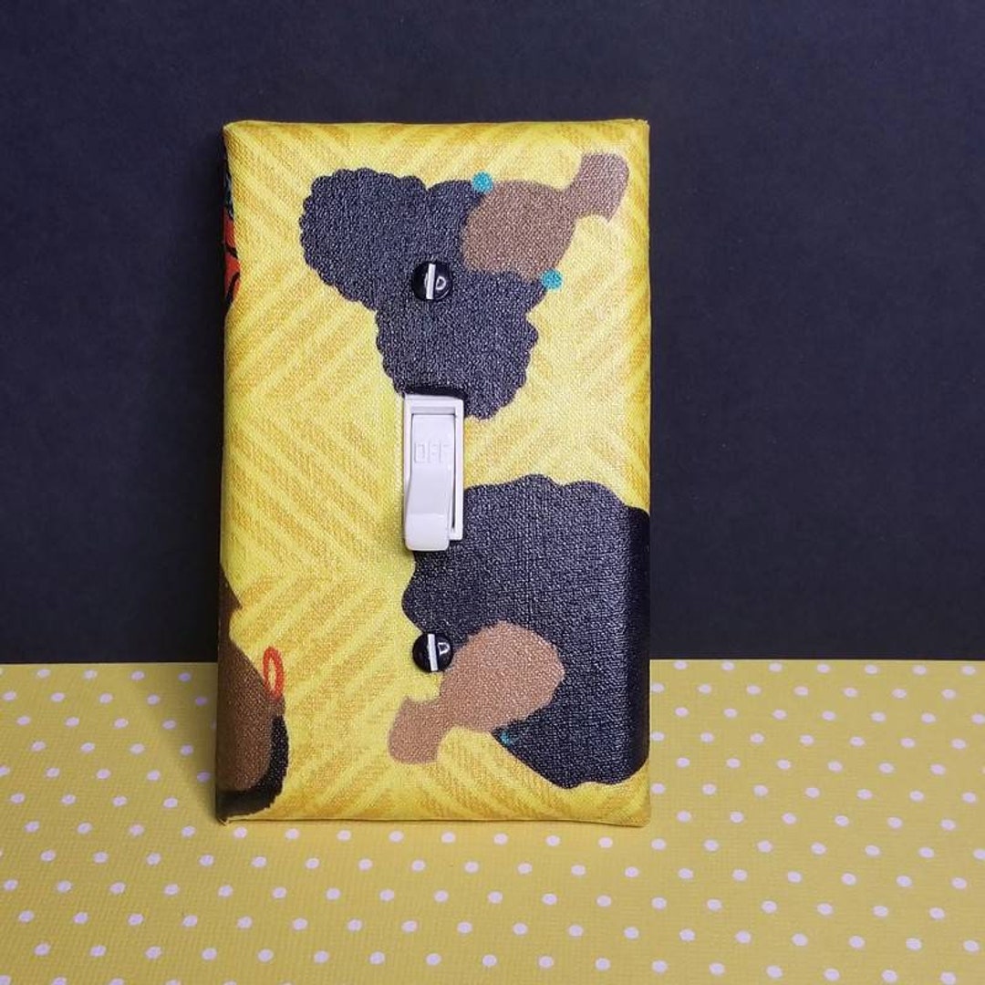 African American Home Decor, Light Switch Cover, Ethnic Design - Etsy