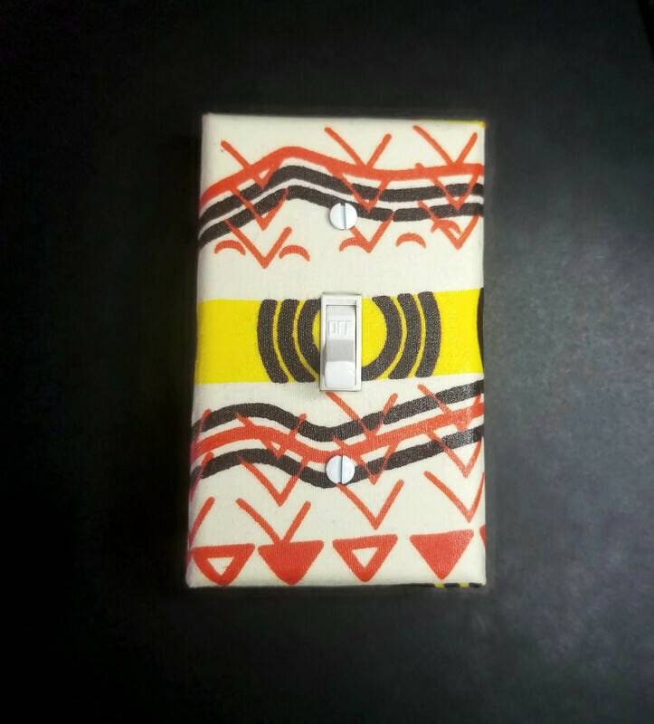 African Tribal Light Switch Cover Wall Decor by Urban Swazi | Etsy