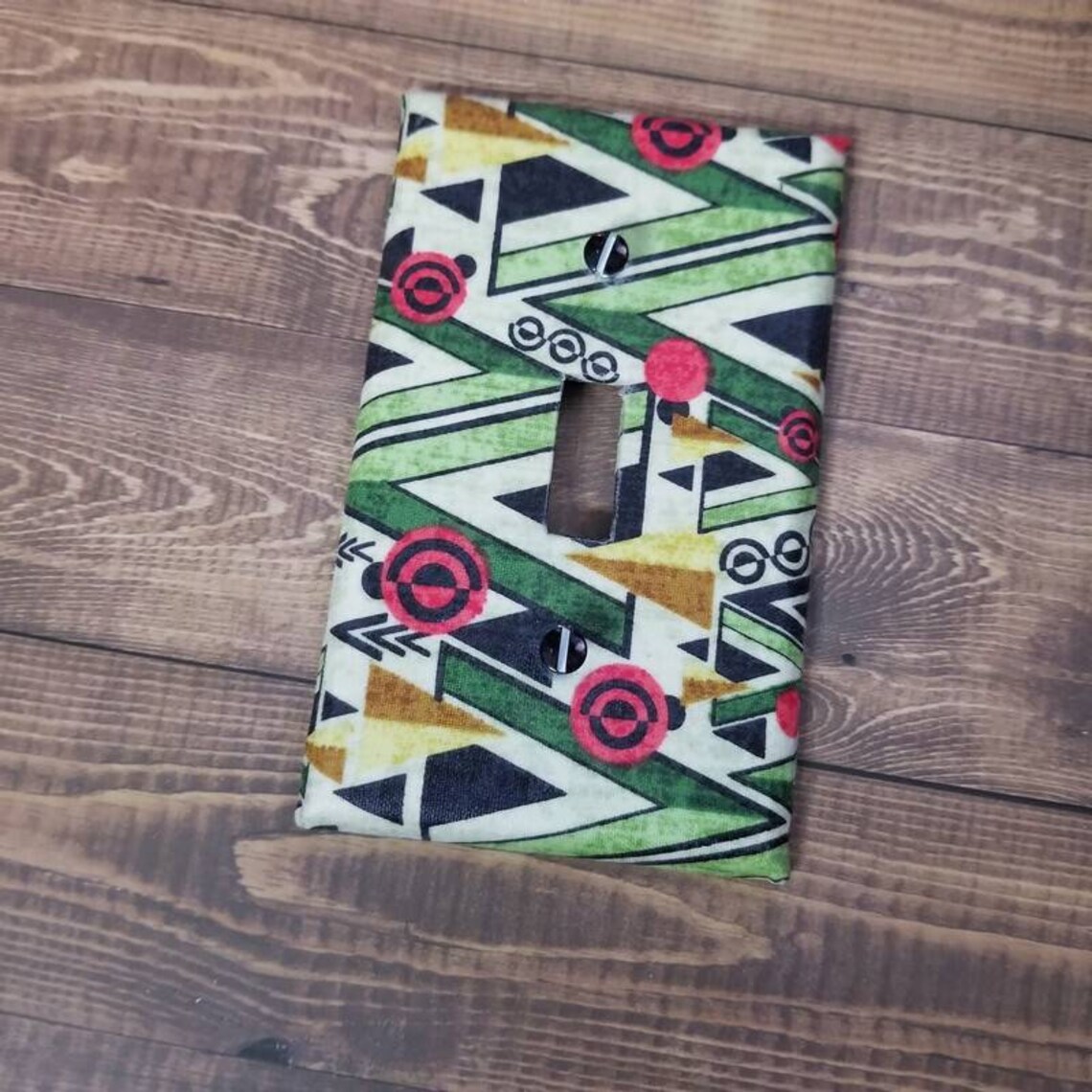 African Inspired, Abstract Style Light Switch Cover, Tribal Switchplate ...