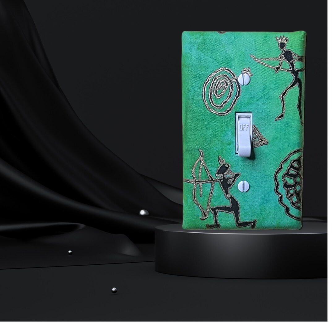 African Style Home Decor Light Switch Cover or Ethnic Wall Art for ...