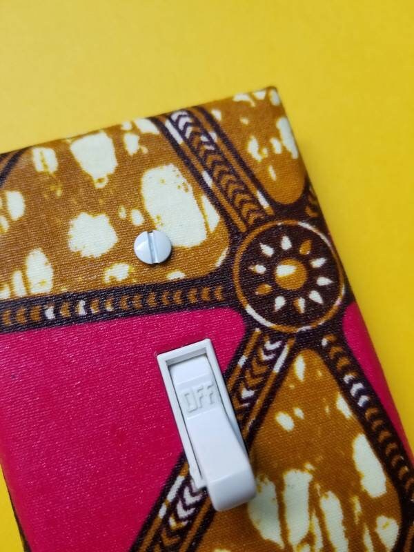 African Tribal Light Switch Cover, Ethnic Home Decor, Africa Decor for ...